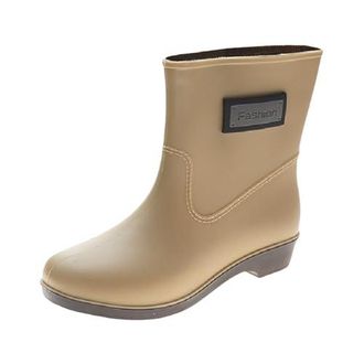 Generic Bottes en caoutchouc pour femme - Talon bas - Antid&eacute;rapantes - Faciles &agrave; nettoyer - R&eacute;sistantes &agrave; leau - Faciles &agrave; mettre et &agrave; enlever - Pour un ajust