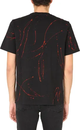 Msgm Crew Neck Cotton T-Shirt - Black