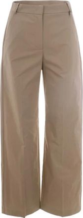 Patrizia Pepe Femme, Pantalons, Beige, Taille: 42 FR Wide Pantalons