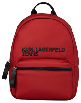 Karl Lagerfeld WomenS, Essential Nylon Backpack, Pompeian Red, One size