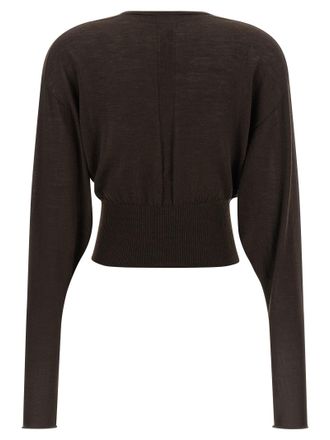 Rick Owens Womens Brown Virgin Wool Shirt