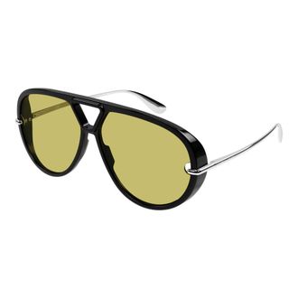 Bottega Veneta Klassische Aviator-Sonnenbrille - - Accessories - Damen - Schwarzk - 63 MM