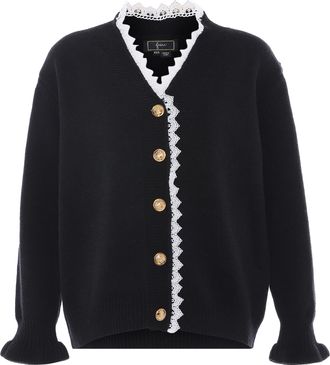 Faina Strickjacke Damen schwarz