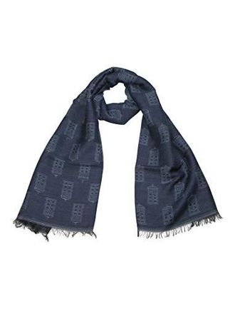 Doctor Who Bleu Echarpe Tardis - Produit officiel BBC par LOVARZI - Vendue dans sa boîte officielle
