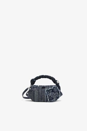 Ganni Sac mini en denim Bou Bleu marine - Pour Femme