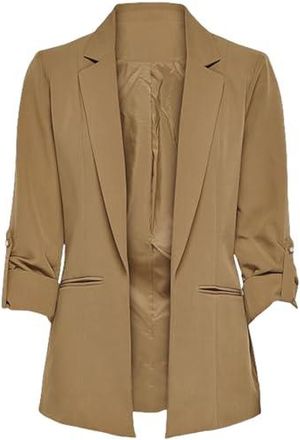 Generic Vestes dhiver 2026 pour femmes - Cardigan uni &agrave; manches longues ouvert sur le devant pour un style sophistiqu&eacute;, kaki, 3XL