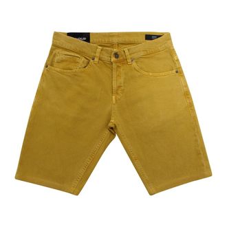 Dondup Denim Bermuda Shorts Made in Italy - - Shorts - Herren - Gelb - W30