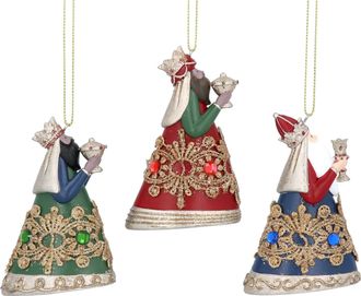 Gisela Graham Drei K&ouml;nige aus Kunstharz, 3 verschiedene Designs