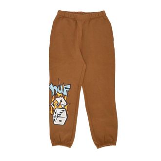 HUF Fleece-Sweatpants Gummi Herren - - Trousers - Herren - Braun - L