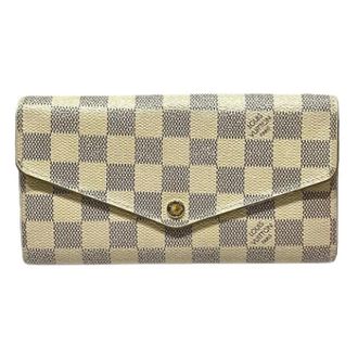 Louis Vuitton Pre-owned Portefeuille Sarah Damier Azur Wallet - Femme - Pre-owned - Beige - Taille: ONE Size