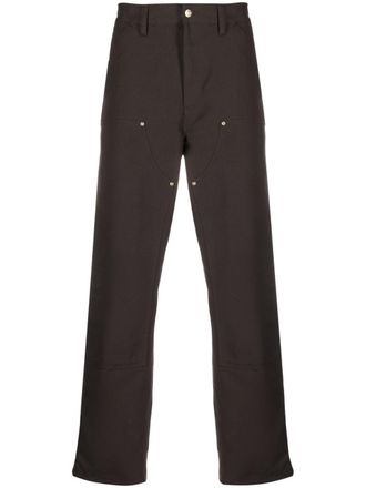 Carhartt Work in Progress pantalon Double Knee à coupe droite - Marron