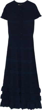 Maje Kleid mit kurzen &Auml;rmeln - Blau