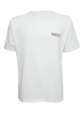 Balenciaga t-shirt &agrave; logo imprim&eacute; - Blanc