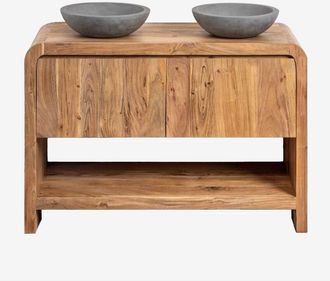 Sklum Badezimmermöbelset aus Vacry-Akazienholz - Sklum