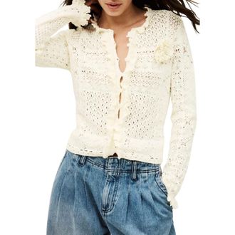 BA&SH Femme, Pulls, Beige, Taille: 42 FR Soria Cardigan