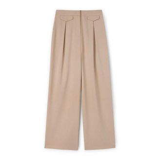 Motivi Palazzo-Hose mit Falten und Pattentasche - - Trousers - Damen - Beige - 2XS