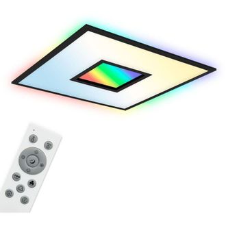 Telefunken led Panel cct rgb Innenlicht dimmbar Fernbedienung 24W schwarz Metall