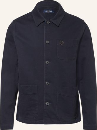 Fred Perry Cord-Overshirt blau