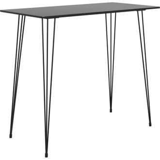 vidaXL Table de bar Noir 120x60x105 cm Vidaxl