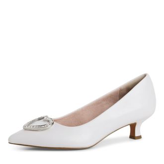 Marco Tozzi by Guido Maria Kretschmer Damen Pumps Spitz Kleiner Absatz, Wei&szlig; (White), 37 EU