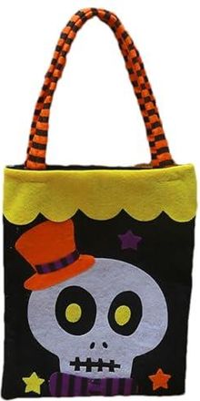 Generic Sac fourre-tout pour les filles dHalloween, Sacs dHalloween - Sac portable pour Halloween avec motif de dessin anim&eacute; | Sac fourre-tout chic D&eacute;coration