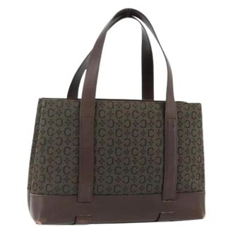 Celine Pre-owned Vintage Macadam Canvas Hand Bag - - Pre-owned - Damen - Braun - ONE SIZE
