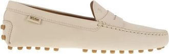 Tod's Leather Moccasin Rubber Sole - Gr. 35,5 (EU) - in Beige