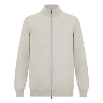 Fedeli Gilet L&eacute;ger avec Fermeture &Eacute;clair et Col - Homme - Pulls - Gris - Taille: 4XL
