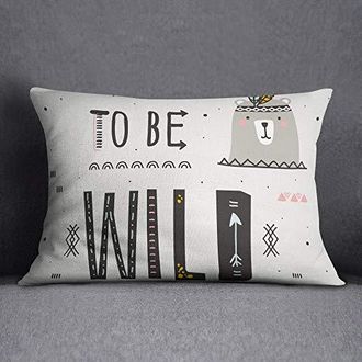 Questo Casa Dekorativer Kissenbezug, Kissenbezug, Heimdekoration, für Sofa, Café, Größe: 35 x 50 cm, entworfen und hergestellt in der Türkiye