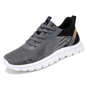 Generic Chaussures De Sport Homme Respirantes en Mesh Chaussures De Marche, Course &Agrave; Pied Tennis Et Training avec Amorti pour La Salle De Sport(Black,43 EU)