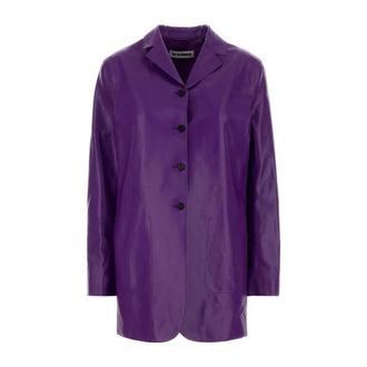 Jil Sander Damen, M&auml;ntel, Lila, LGr&ouml;&szlig;e