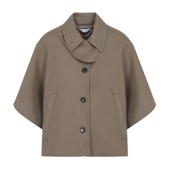 Max Mara Baumwollumhang - - Jackets - Damen - Braun - M/L