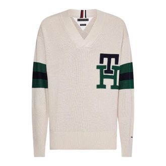 Tommy Hilfiger Mw0Mw29026 AF4 Herren Beige Pulloer - - Knitwear - Herren - Beige - L
