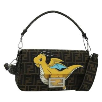 Fendi Pre-owned Vintage Zucca Schultertasche - - Pre-owned - Damen - Schwarzk - ONE SIZE