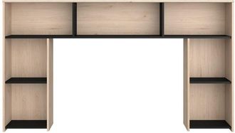Vente-Unique Vente-unique - T&ecirc;te de lit avec rangements 140 cm - Coloris : Naturel et noir - kinselia