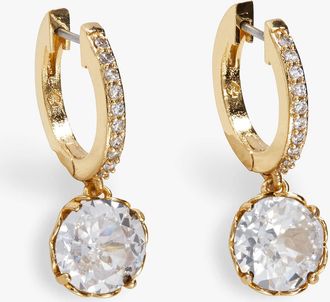Kate Spade New York Kate Spade That Sparkle Creolen Mit Pav&eacute;, Extraklein f&uuml;r Frauen in Klar/Gold | Kubikzirkonie