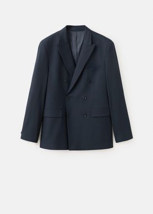 Mango Veste de costume Monaco crois&eacute;e slim-fit bleu marine - Homme - 46 - MANGO MAN