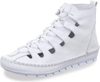 Gemini Bottines en Cuir pour Femmes 382175-01, Pointure:37 EU, La Couleur:Blanc