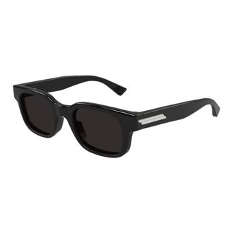 Bottega Veneta Homme, Accessoires, Noir, Taille: 49 MM Rectangle Lunettes de soleil