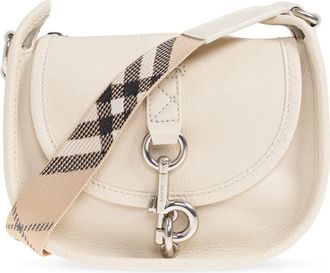 Burberry Femme, Sacs, Beige, Taille: ONE Size Mini Sac Messenger B Clip