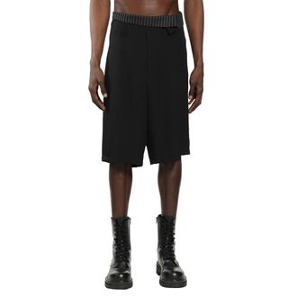 Yohji Yamamoto Wool Gabardine Thai Shorts