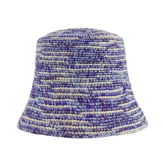 Sensi Studio Femme, Accessoires, Bleu, Taille: S Chapeau de paille bleu