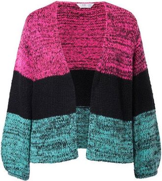 Angel Of Style Strickjacke Strickjacke offen Straight Fit Streifen