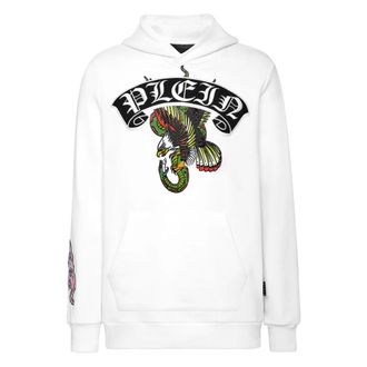 Philipp Plein Homme, Sweatshirts et sweats &agrave; capuche, Blanc, Taille: 3XL Stones Gothic