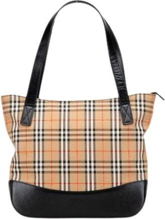Burberry Pre-owned Haymarket Check Tote Bag - - Pre-owned - Damen - Beige - ONE SIZE