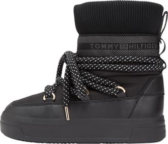Tommy Hilfiger Damen Snow Boot Water Repellent Fw0Fw09260 Outdoor-Stiefel, Black (Black), 40 EU