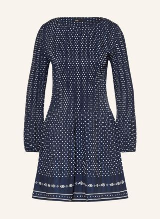 Maje Kleid Mit Plissees blau
