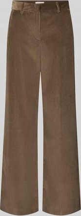 Max Mara Regular Fit Cordhose mit Bundfalte