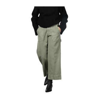 Mason's Dallas Wide Chino Pantalons - Femme - Pantalons - Vert - Taille: 38 FR