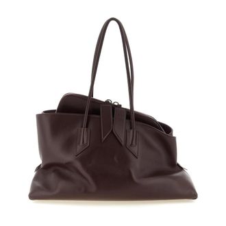 The Attico Leder-Tote-Bag - - Bags - Damen - Lila - ONE SIZE